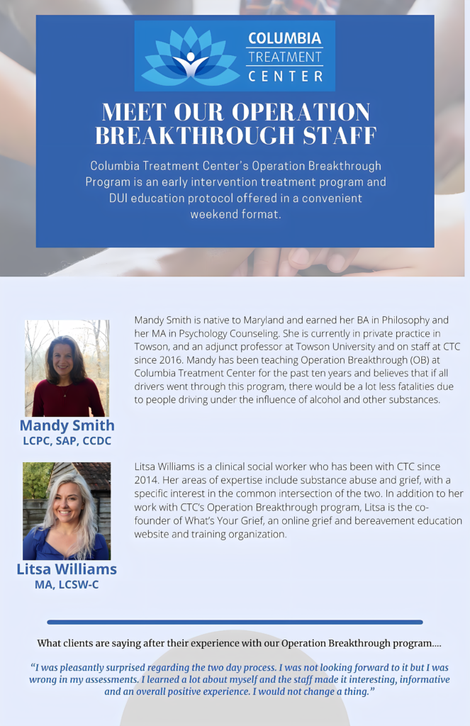 Operation Breakthrough - Columbia Treatment Center